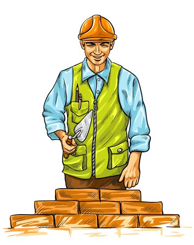 Builder Royalty Free Vector Image - VectorStock