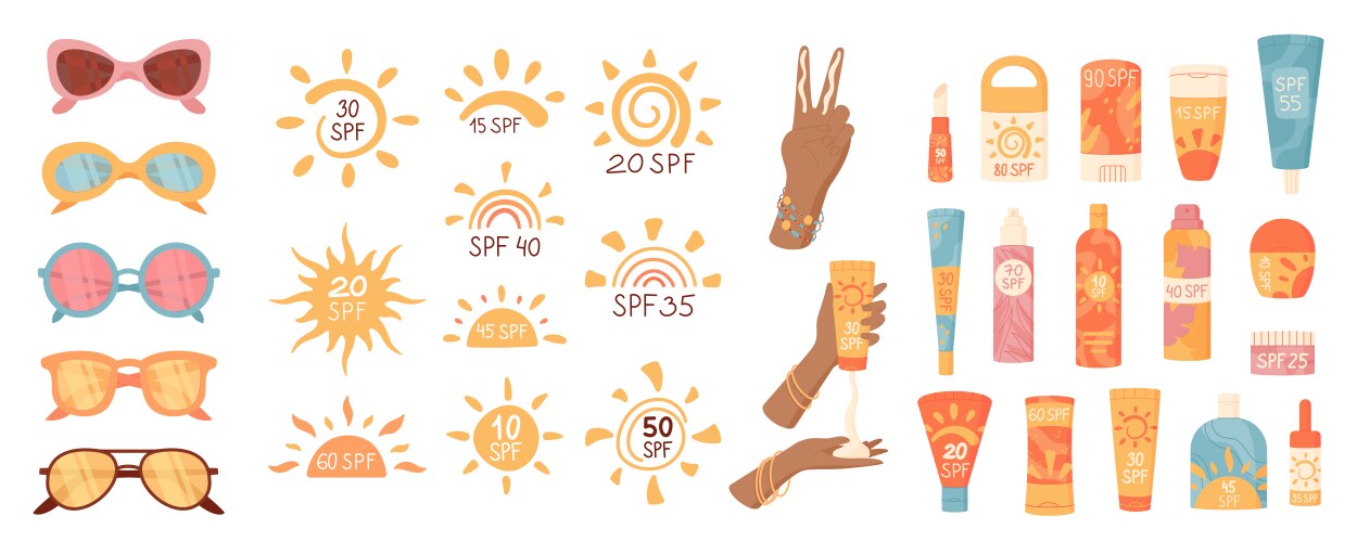 Cartoon Sunscreen Vector Images (over 2,200)