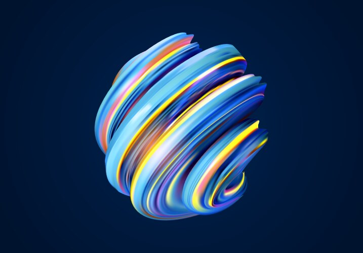 Abstract blue swirls png set on transparent Vector Image