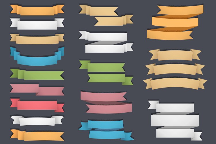 Ribbons Royalty Free Vector Image - VectorStock