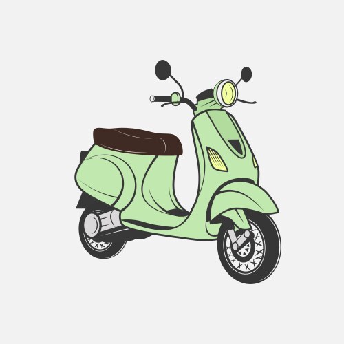 Dark blue motorcycle Royalty Free Vector Image