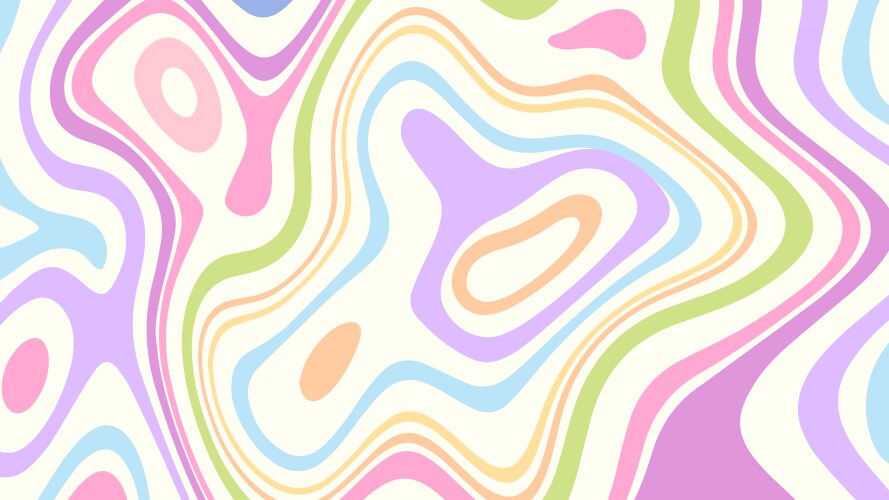 Colored 70s groovy background wallpaper Royalty Free Vector