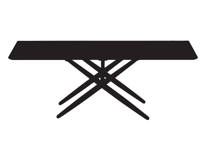 Table silhouette art Royalty Free Vector Image