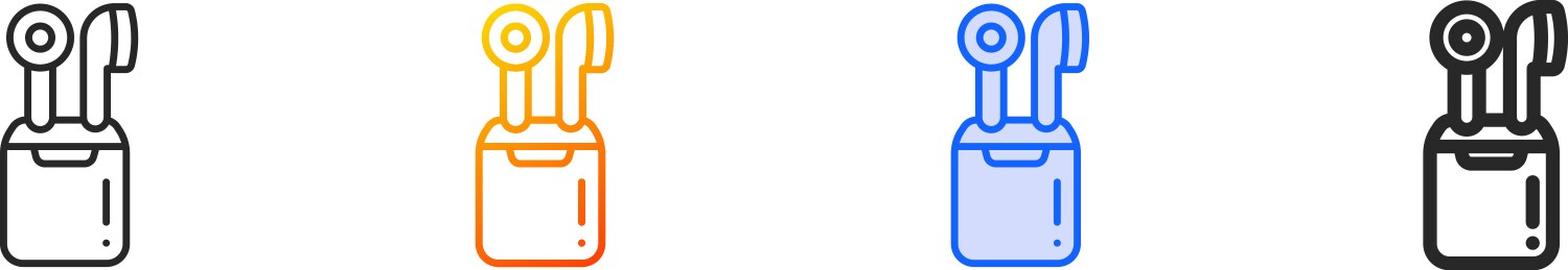 Blue crane iconthin linear gradient stroke Vector Image