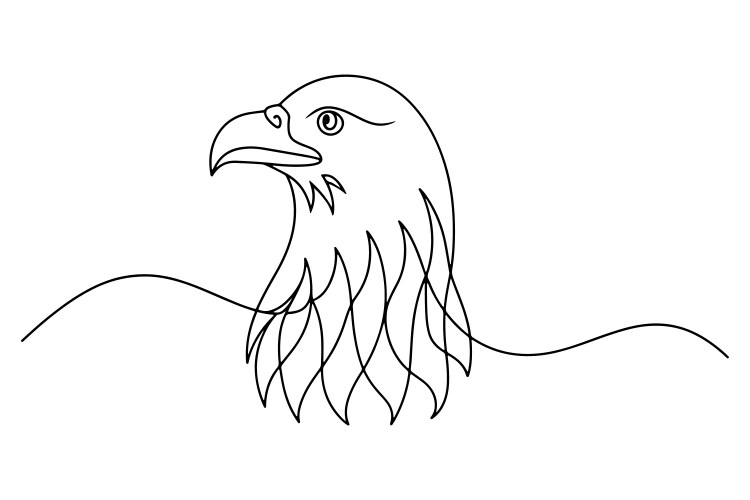 Single Line Eagle Vector Images (over 270)
