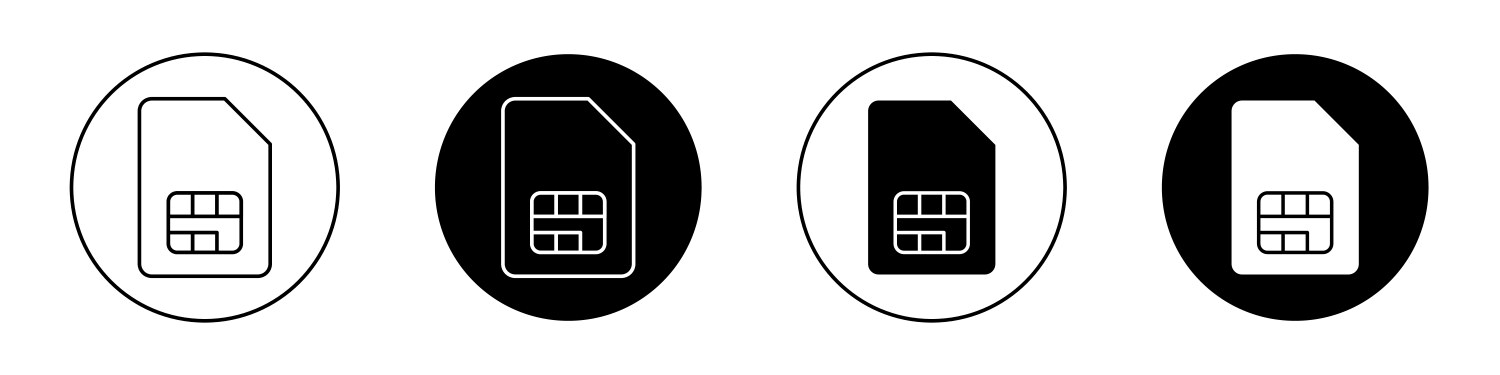 Sim card icon Royalty Free Vector Image - VectorStock