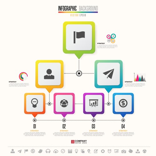 Timeline infographics Royalty Free Vector Image