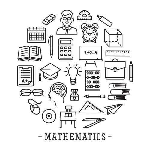 School education icon set Royalty Free Vector Image