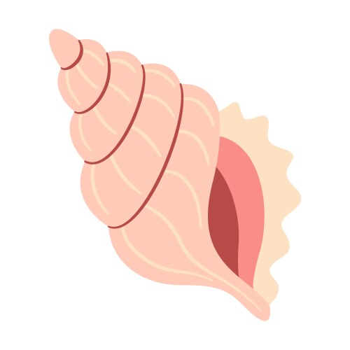 Scotts top shell hand drawn cartoon style flat Vector Image