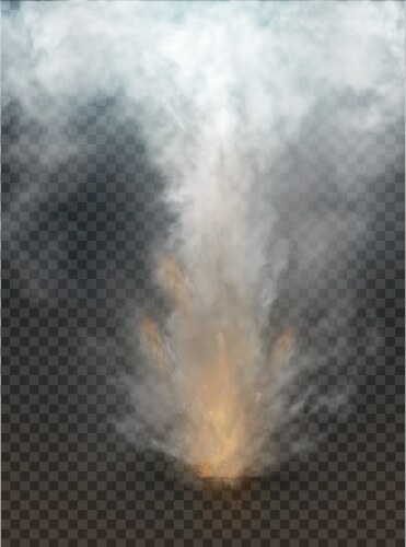 White Smoke Explosion Effect Royalty Free Vector Image