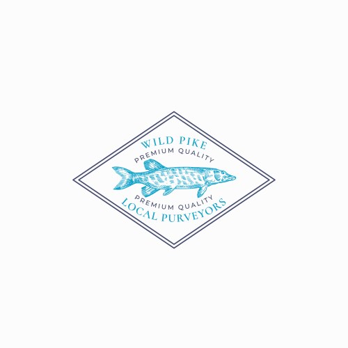 Fish logo design Royalty Free Vector Image - VectorStock