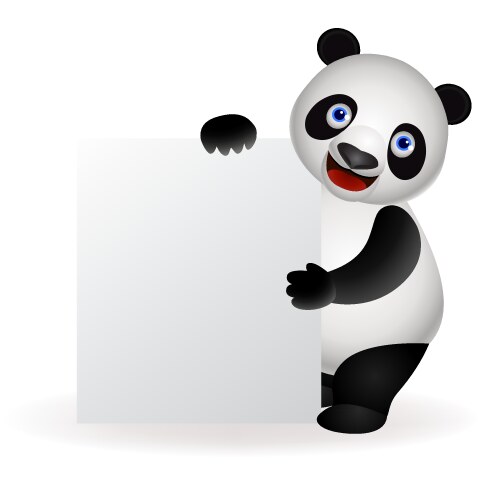 Panda frame Royalty Free Vector Image - VectorStock