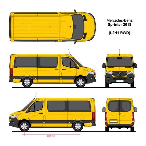 Mercedes Sprinter Van Vector Images (73)