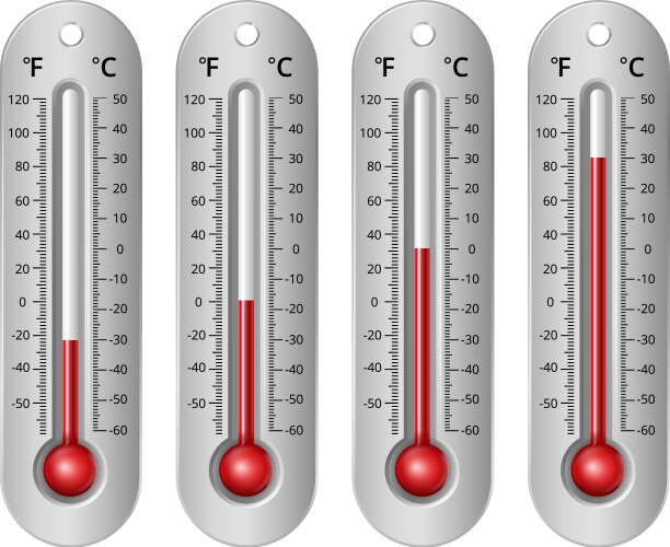Thermometer Icons Royalty Free Vector Image - VectorStock