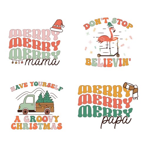 Sweet but twisted christmas quote retro groovy svg