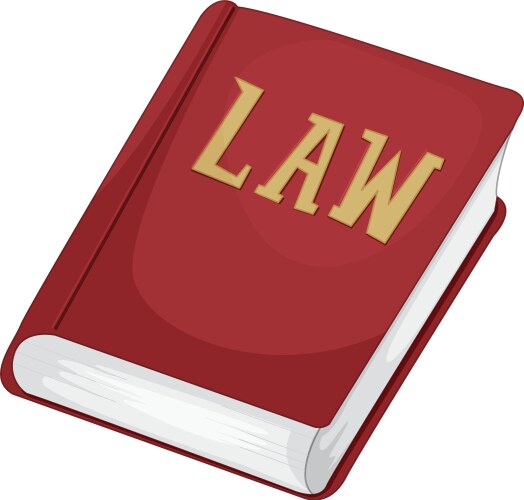 Brown law book Royalty Free Vector Image - VectorStock