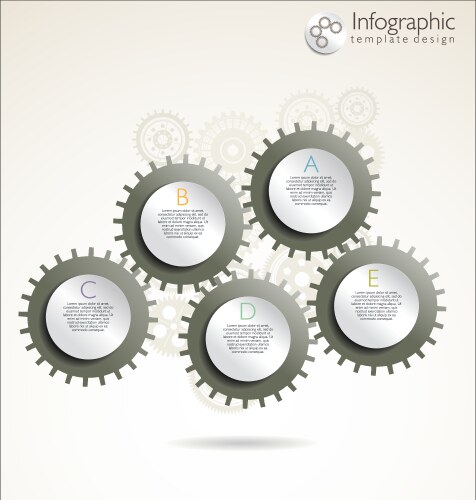 Infographics concept modern background 2 Vector Image