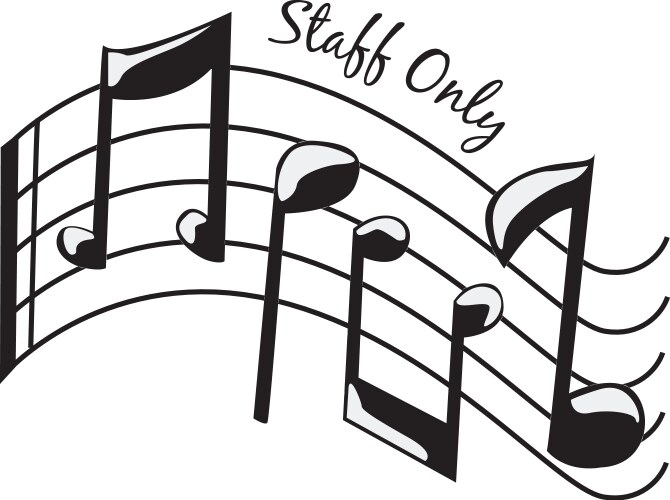 Notes staff Royalty Free Vector Image - VectorStock