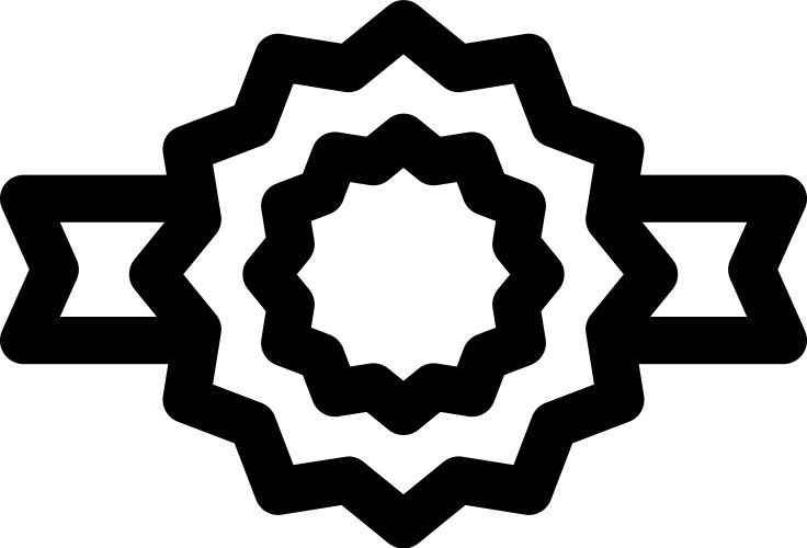 Blank icon thin linear style design isolated Vector Image