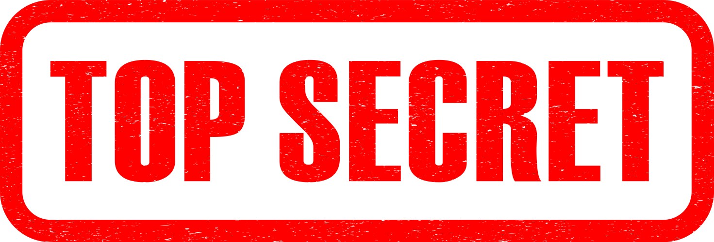Top secret red icon stamp Royalty Free Vector Image