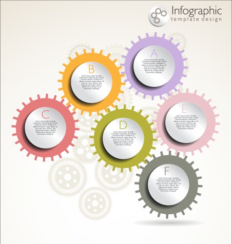 Seamless gear modern background template Vector Image