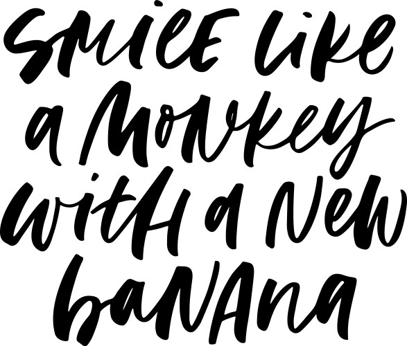 Always smile - hand lettering inscription text Vector Image