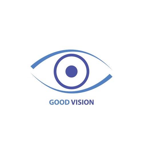 Eye vision icon logo Royalty Free Vector Image