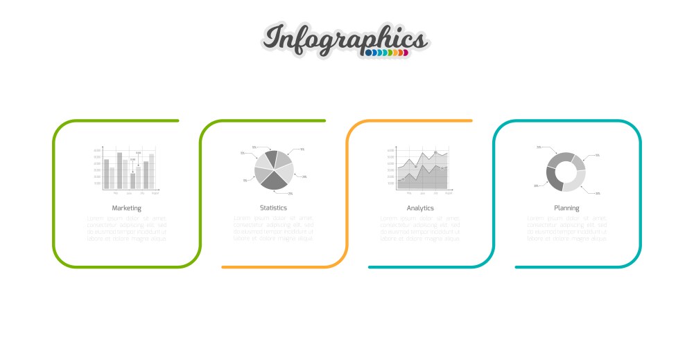 Infographic timeline template for chart diagram Vector Image