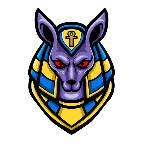 Anubis face Vector Images & Graphics for Commercial Use | VectorStock