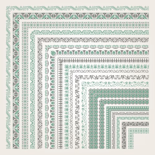Decorative seamless border Royalty Free Vector Image