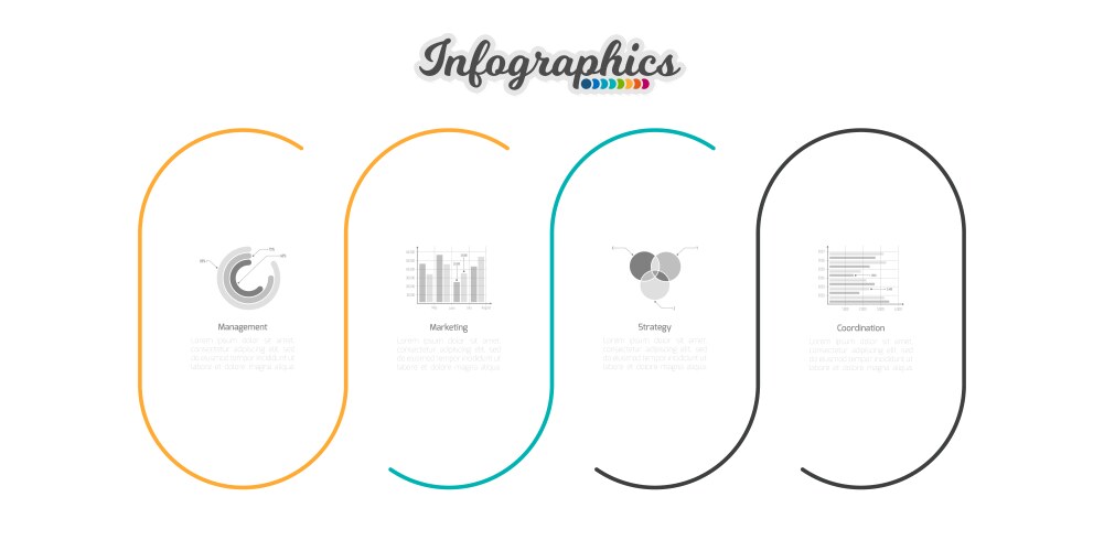 Infographic timeline template for chart diagram Vector Image