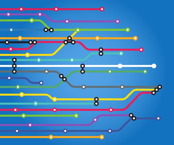 Abstract metro scheme background Royalty Free Vector Image