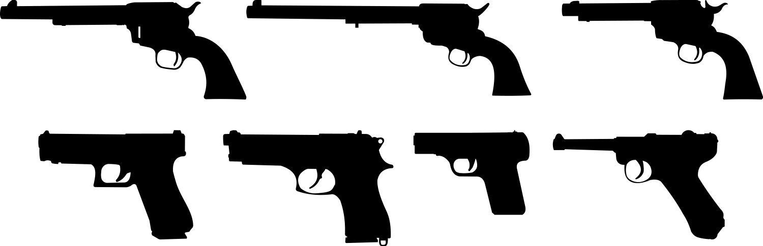 Gun Silhouette Vector Images (over 37,000)