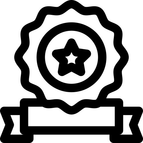 Block user icon thin linear style design isolated Vector Image