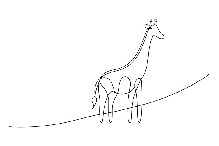 Caves continuous line art on white background Vector Image