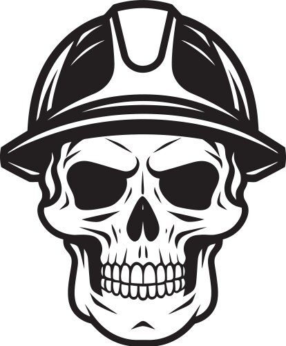 Scaffold skull iconic in construction Royalty Free Vector