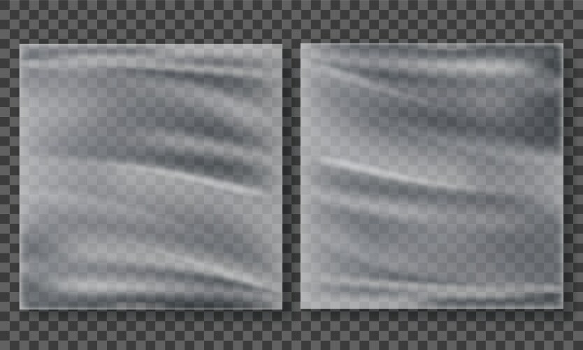 Plastic bag isolated on transparent background Vector Image