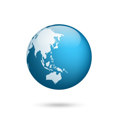 Abstract polygonal planet world globe map Vector Image Abstract polygonal planet world globe map Vector Image