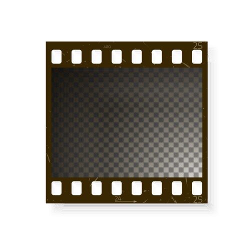 Old cinematic frame video film strip retro Vector Image