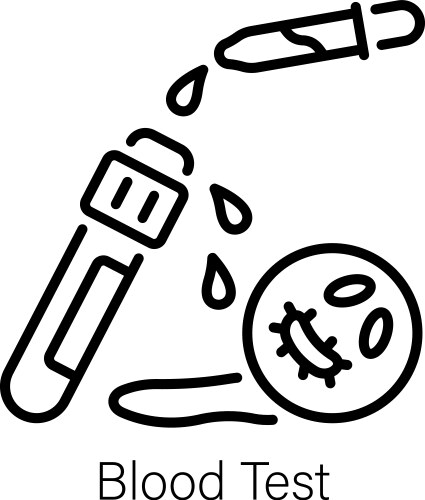 Blood test Royalty Free Vector Image - VectorStock