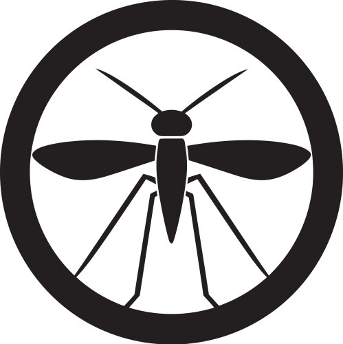 Artistic mosquito emblem futuristic mosquito Vector Image