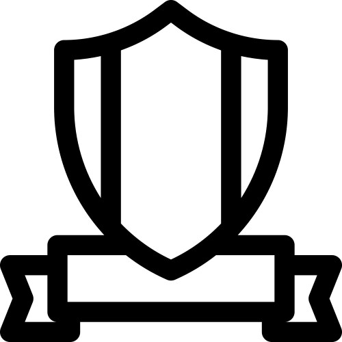 Blank icon thin linear style design isolated Vector Image