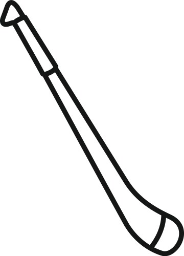 Hurling crossed sticks icon outline style Vector Image