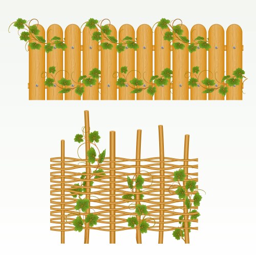 Green grass seamless fence Royalty Free Vector Image