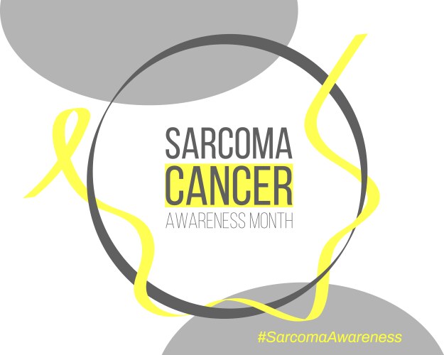 Sarcoma cancer awareness month Royalty Free Vector Image