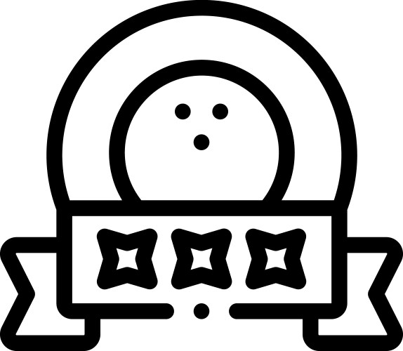 Banner icon thin linear style design isolated Vector Image