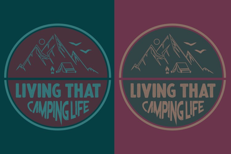 Camp life Royalty Free Vector Image - VectorStock