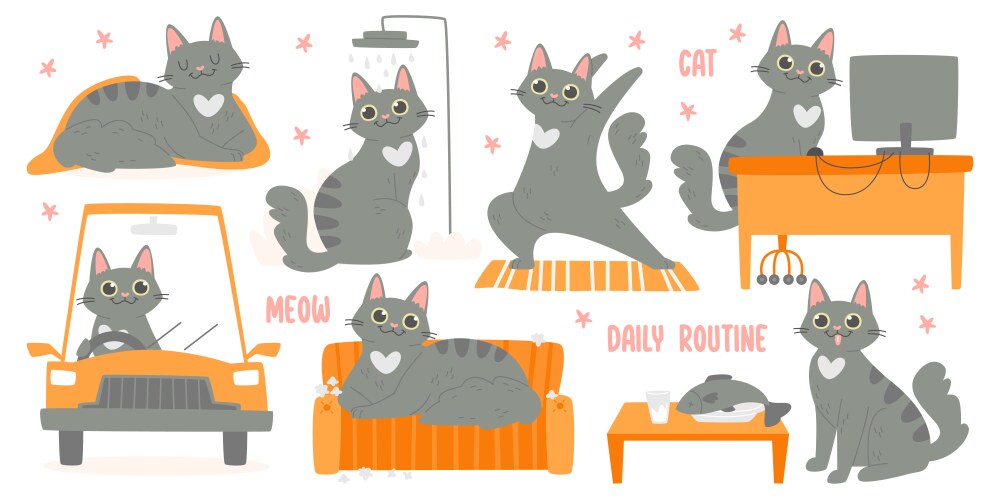 Daily Routine Cartoon Vector Images (over 5,400)