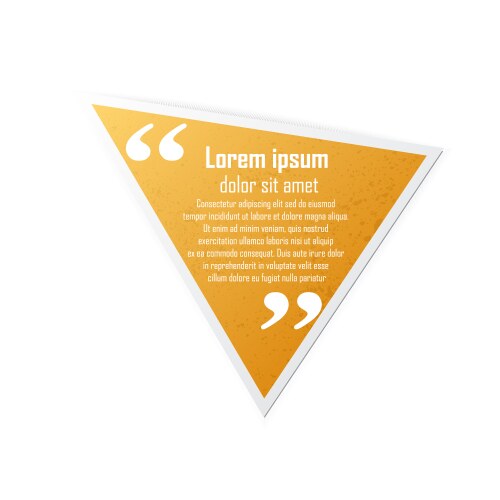 Quote text box circle bubble for comment mark Vector Image