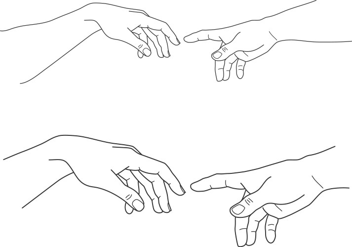 Adam Creation Hands Vector Images (over 130)